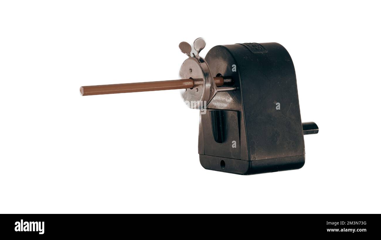 Old-fashioned pencil sharpener from the 60s Stock Photo - Alamy