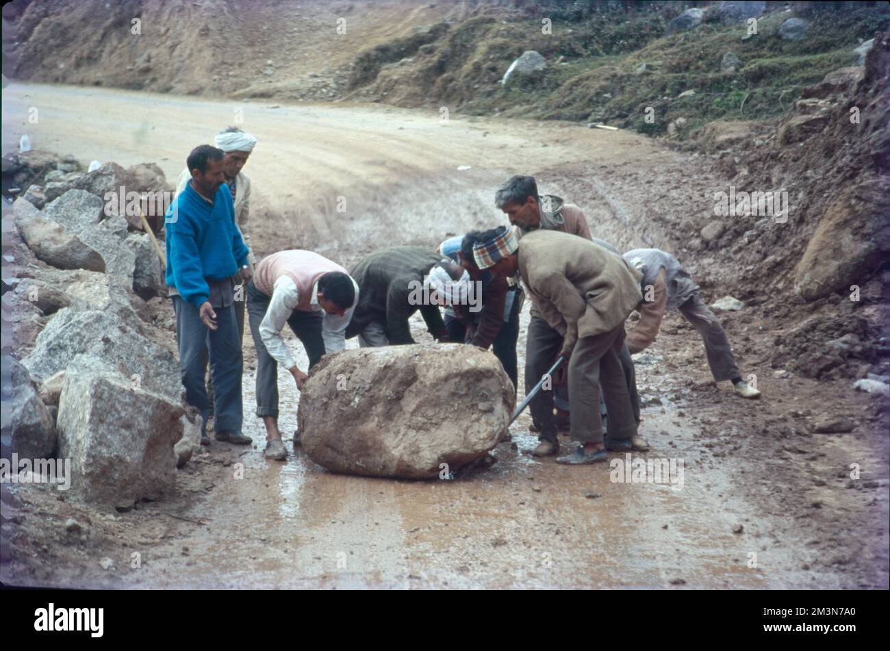 A landslide is defined as the movement of a mass of rock, debris, or ...