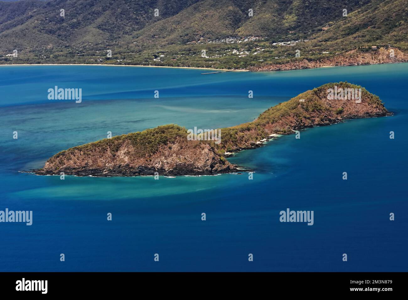 340 Double Island airview with Palm Cove Beach and Jetty on the ...