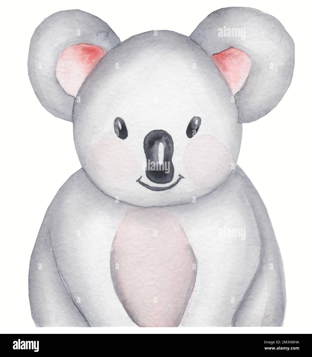 Little Koala Clipart, Watercolor Tropical Bear Animal portrait, Summer ...