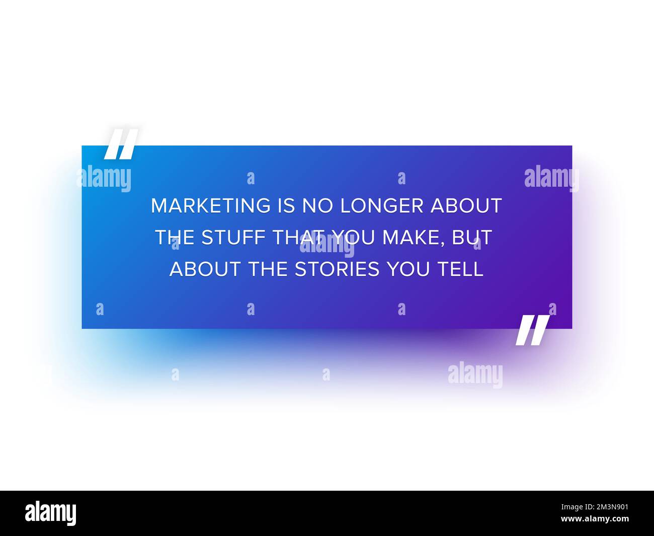 Quote background Vector. Modern Quote Template with Neon shadow ...