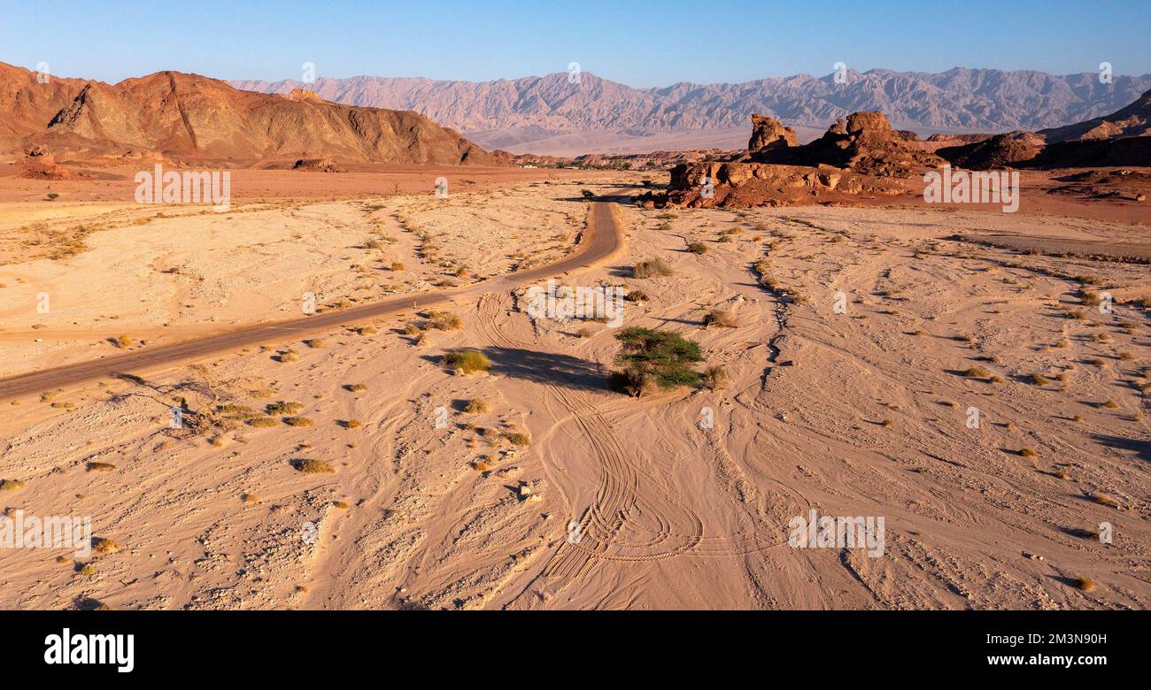 Landscape in Timna Park in Arava desert, Israel Stock Photo - Alamy