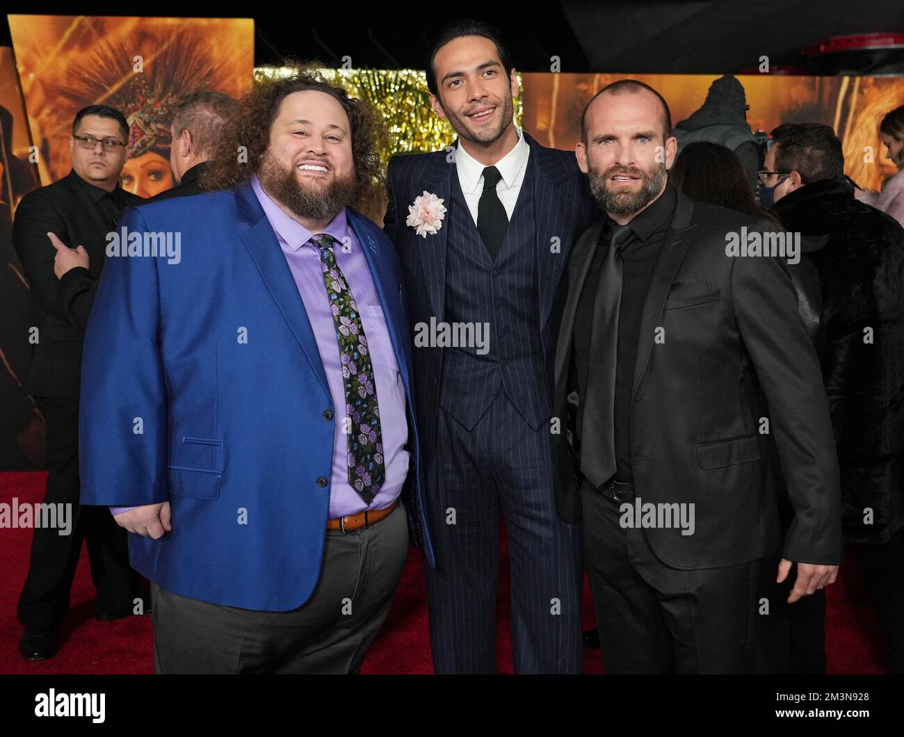 Los Angeles, USA. 15th Dec, 2022. (L-R) J.C. Currais, Diego Calva and ...