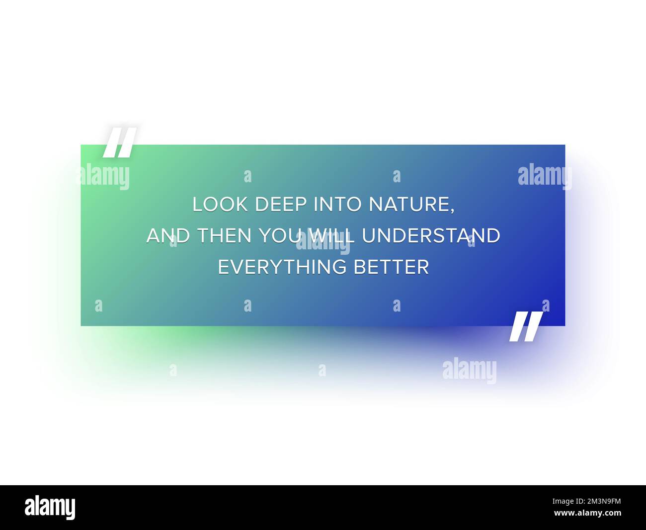 Quote background Vector. Modern Quote Template with Neon shadow ...