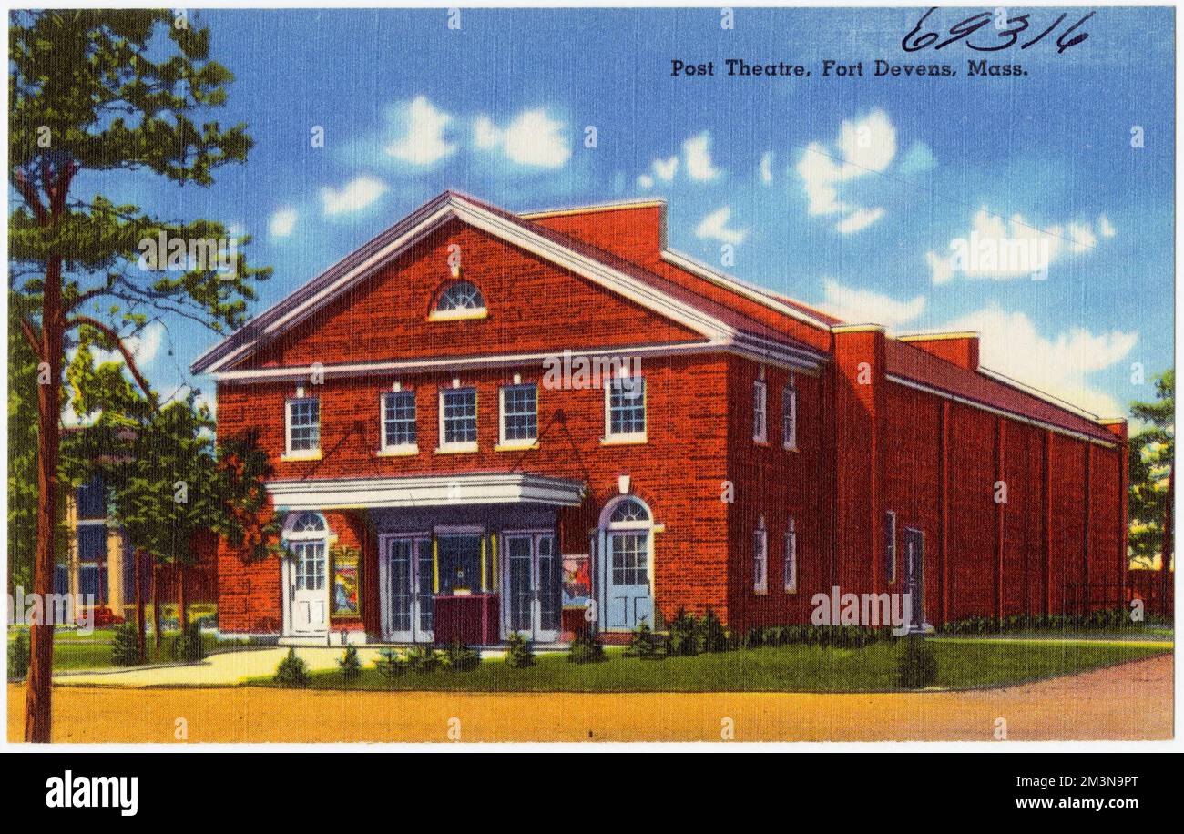 Post Theatre, Fort Devens, Mass. , Theaters, Military facilities ...