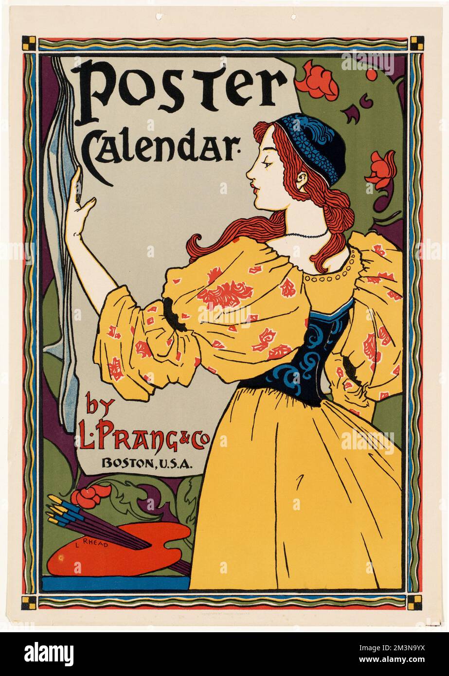 Poster calendar Stock Photo - Alamy