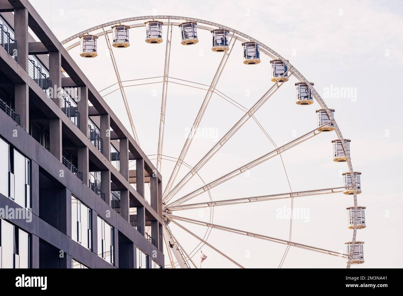 Ferris wheel in Cologne, Germany - popular tourist attraction Stock ...