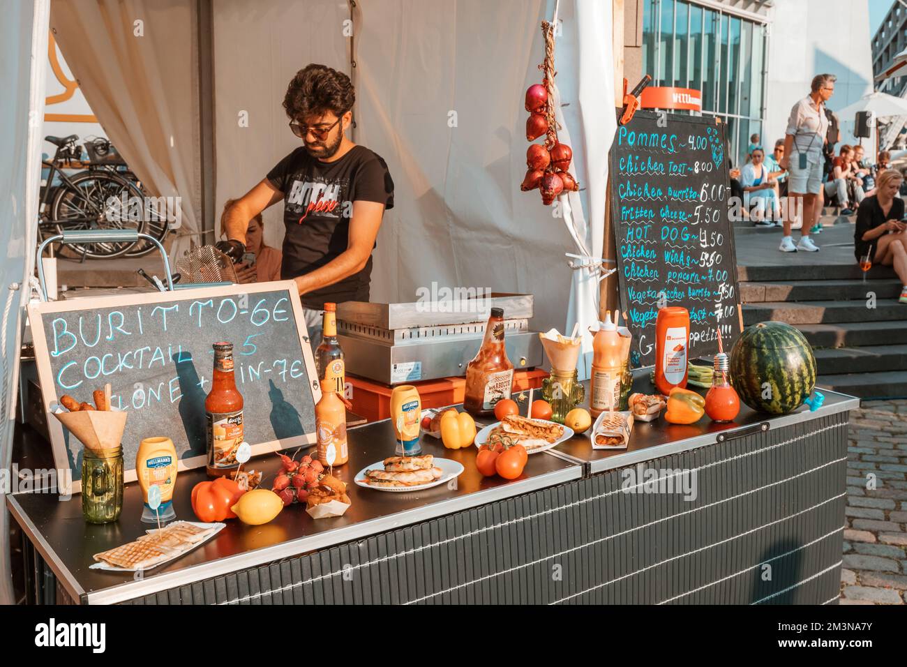 Taco fast food menu market urban hi-res stock photography and images ...