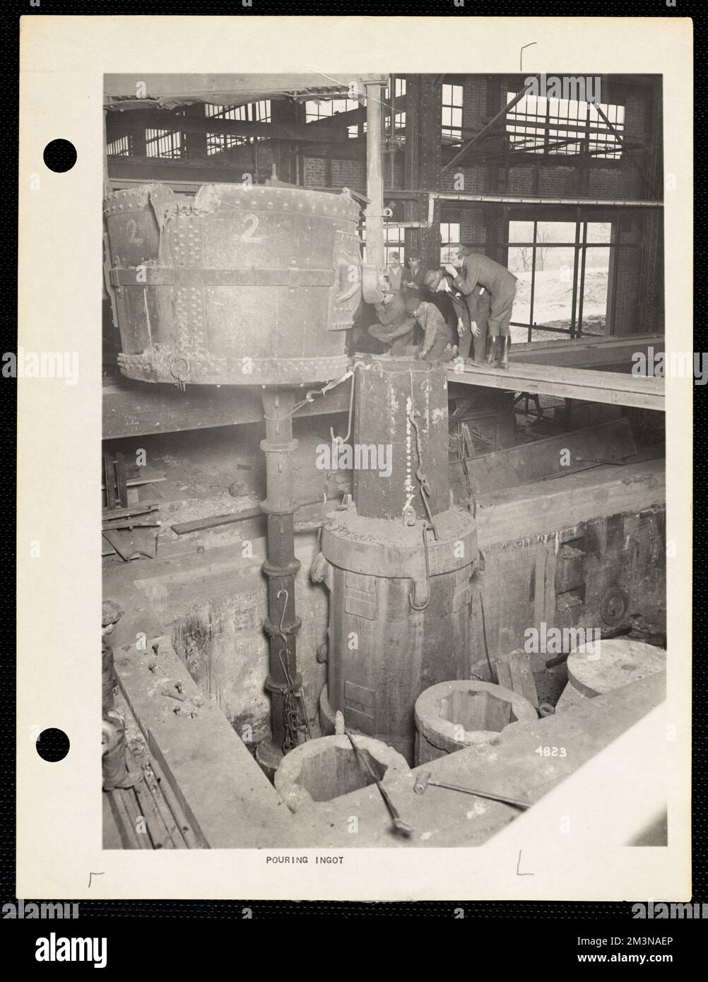 Pouring ingot , Ordnance industry, Ingots, Watertown Arsenal Mass ...