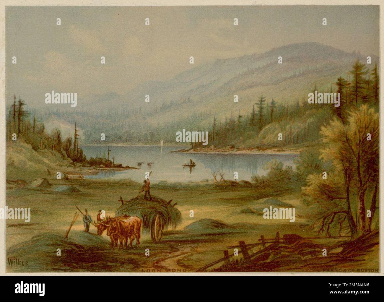 Prang's gems of american scenery hi-res stock photography and images ...