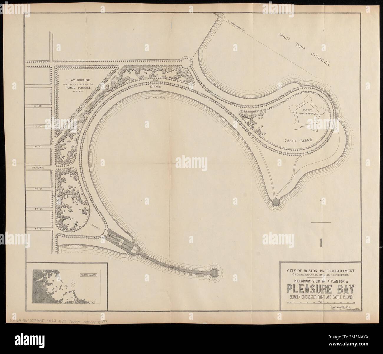 Preliminary study of a plan for a Pleasure Bay between Dorchester Point ...