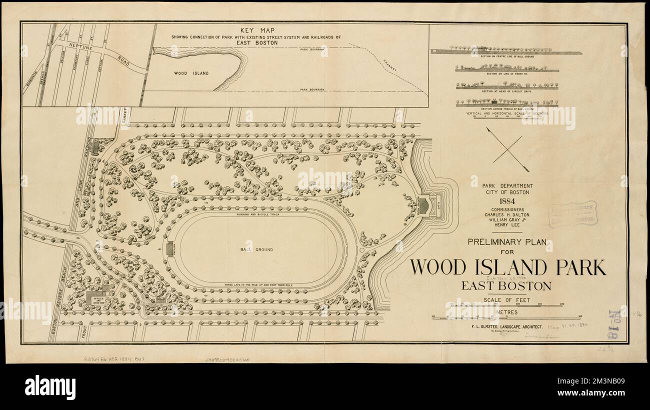 Preliminary plan for Wood Island Park, East Boston , Parks ...