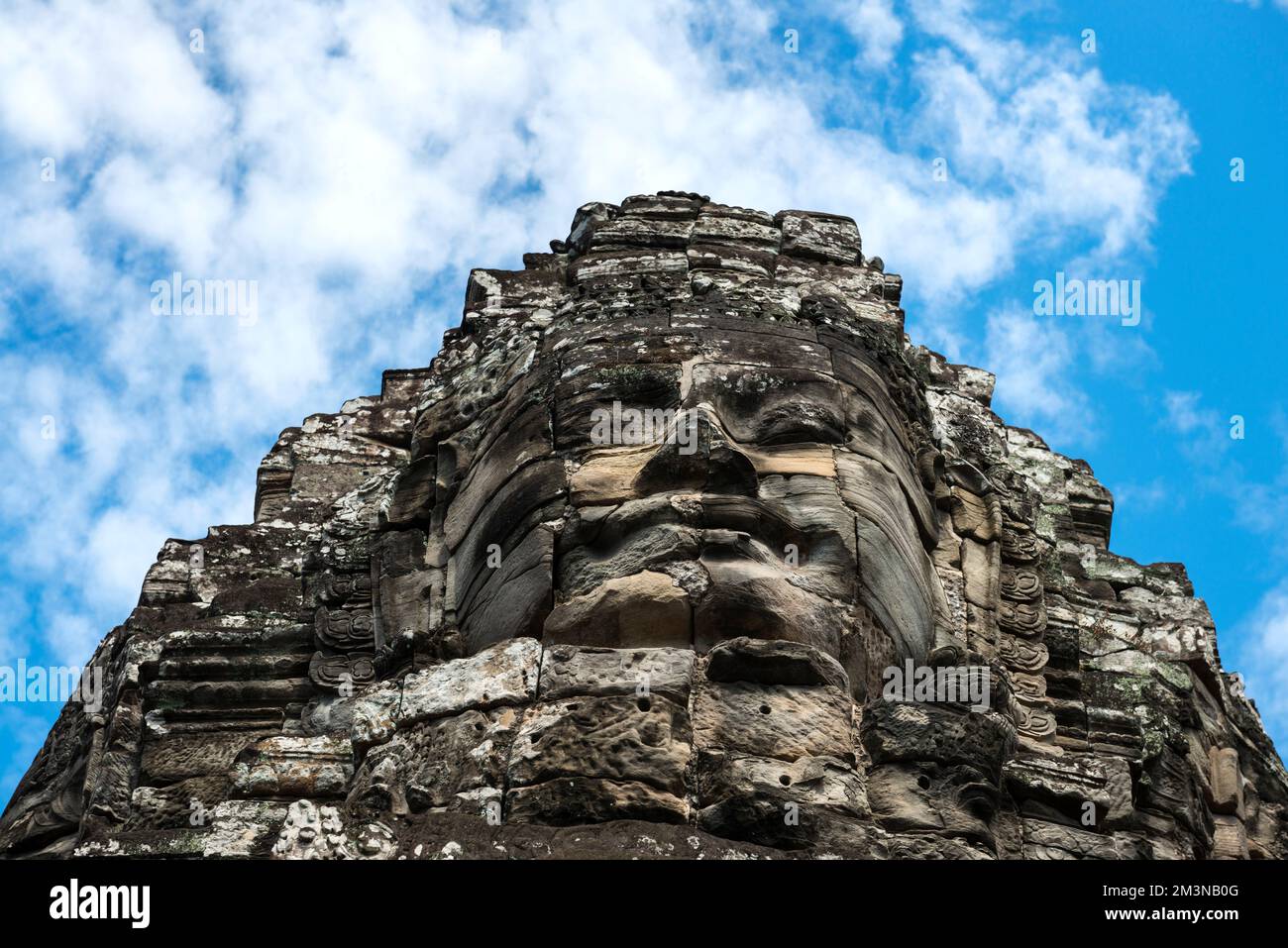 Face-tower at Bayon Temple, Angor, Cambodia Stock Photo - Alamy