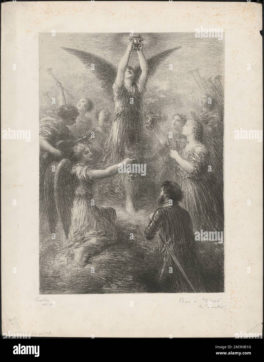 Prélude de Lohengrin (2e planche) , Angels, Knights, Trumpets ...