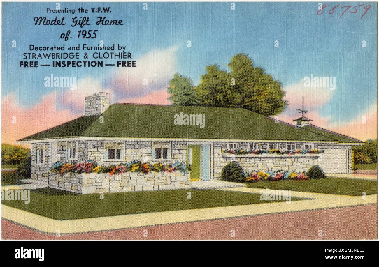 Presenting the V. F. W. Model Gift Home of 1955, decorated and ...