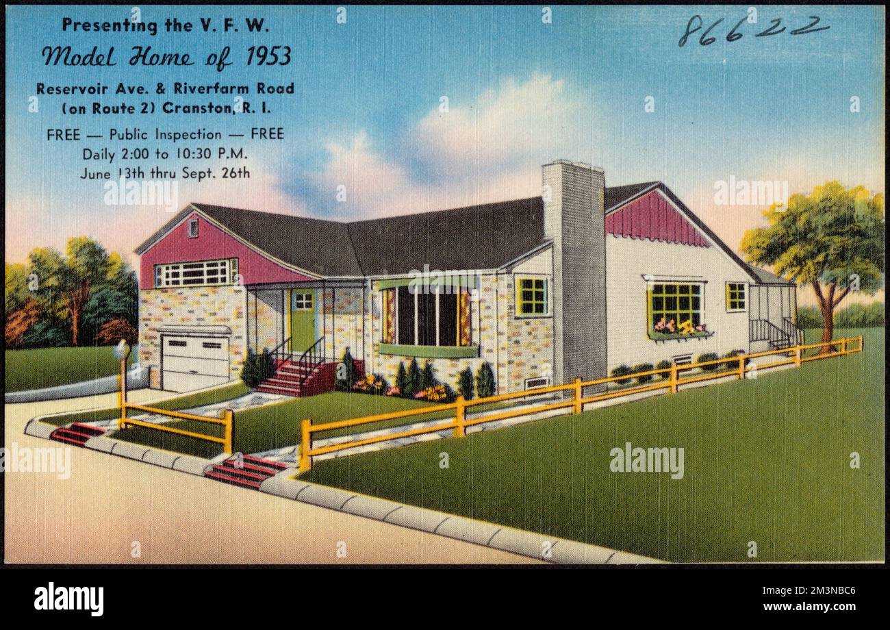 Presenting the V. F. W., model home of 1953, Reservoir Ave. & Riverfarm ...