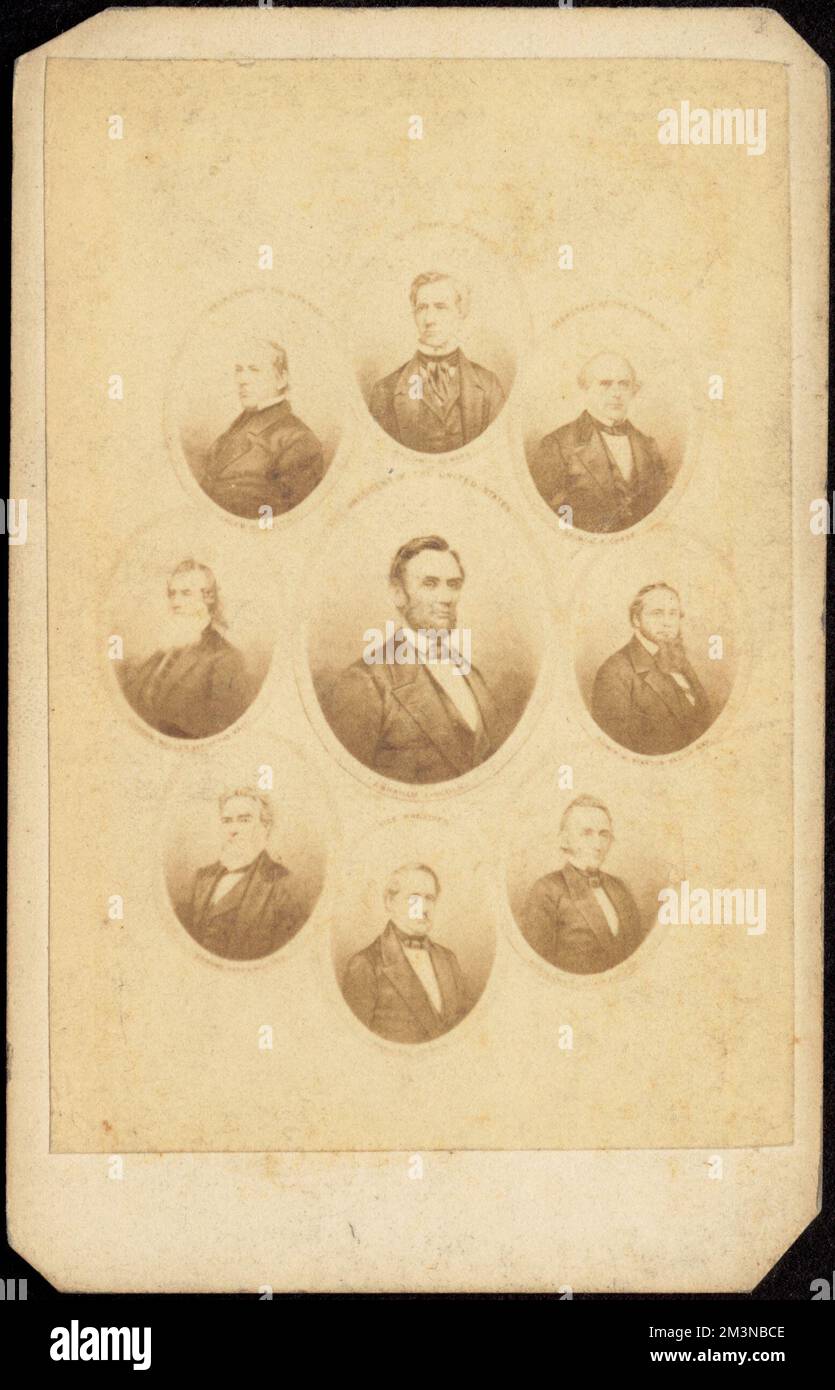 President Lincoln + his cabinet , Presidents, Cabinet officers, Lincoln ...