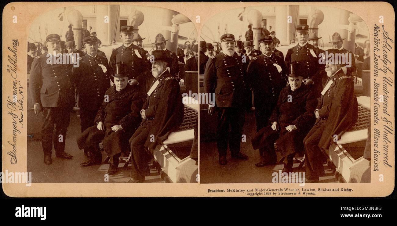 President McKinley and Major-Generals Wheeler, Lawton, Shafter and ...