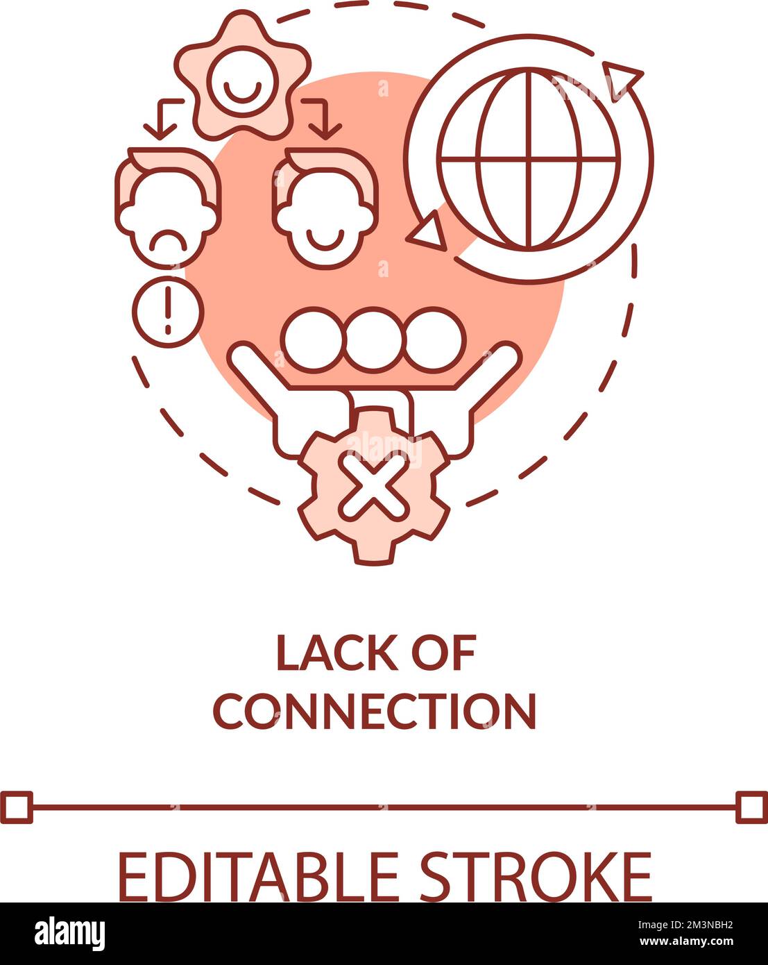 Lack of connection terracotta concept icon Stock Vector Image & Art - Alamy Lack of connection terracotta concept icon Stock Vector Image & Art - Alamy