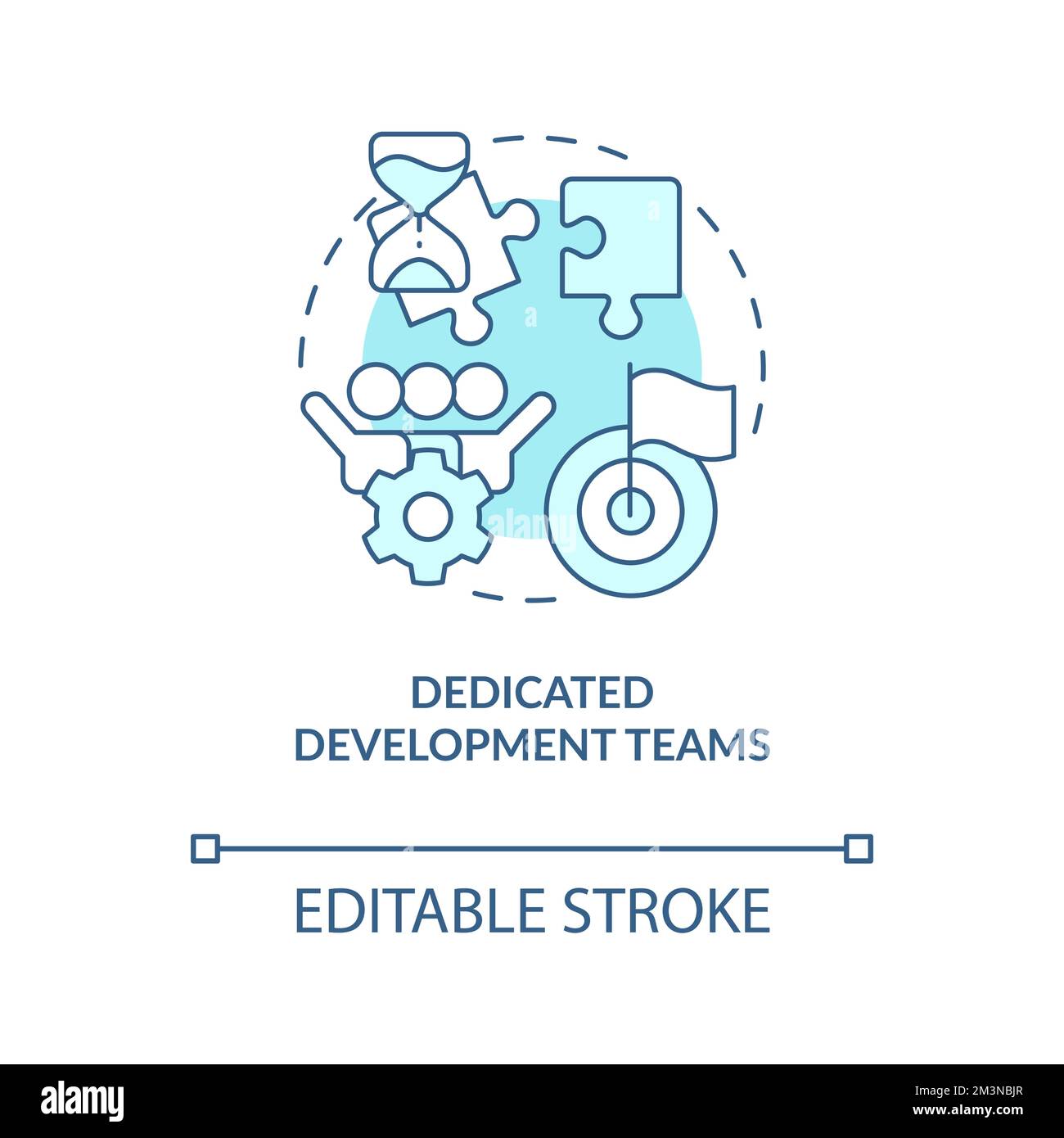 Dedicated development teams turquoise concept icon Stock Vector Image ... Dedicated development teams turquoise concept icon Stock Vector Image ...