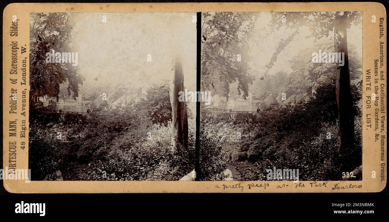 A pretty peep at the Park Scarboro , Parks Stock Photo - Alamy