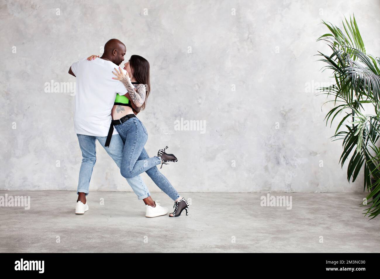 African american couple dances in hi-res stock photography and images ...