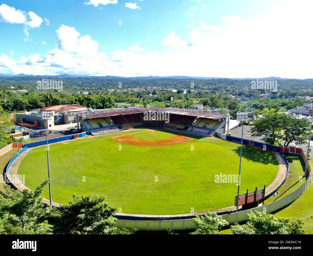 A beautiful empty baseball field on a sunny day Stock Photo - Alamy