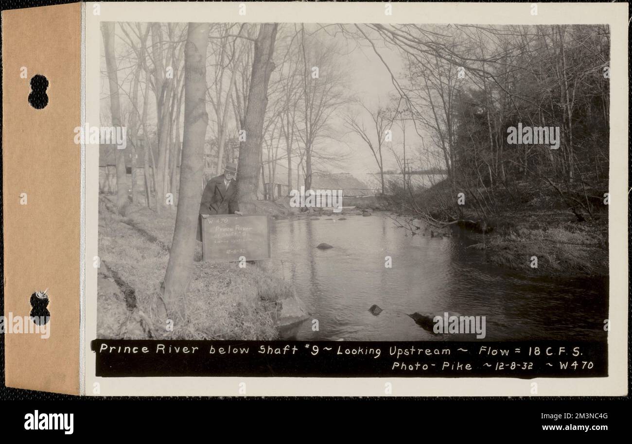 Prince River below Shaft #9, looking upstream, flow 18 cubic feet per ...