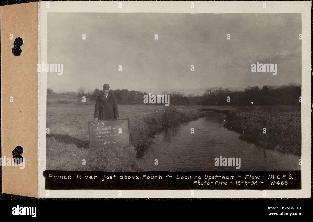 Prince River just above mouth, looking upstream, flow 18 cubic feet per ...
