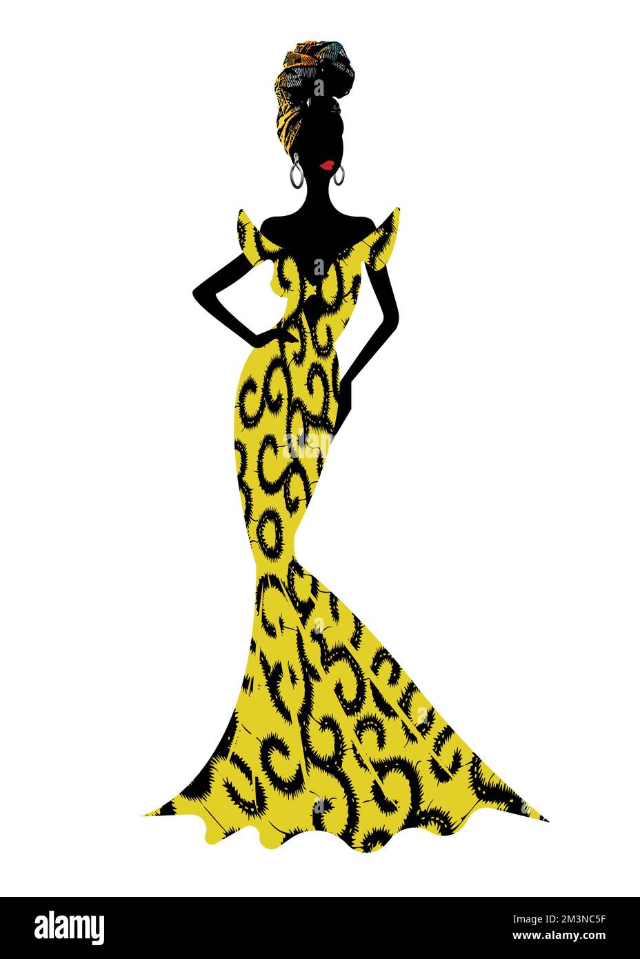 Beautiful african female model in Cut Out Stock Images & Pictures - Alamy