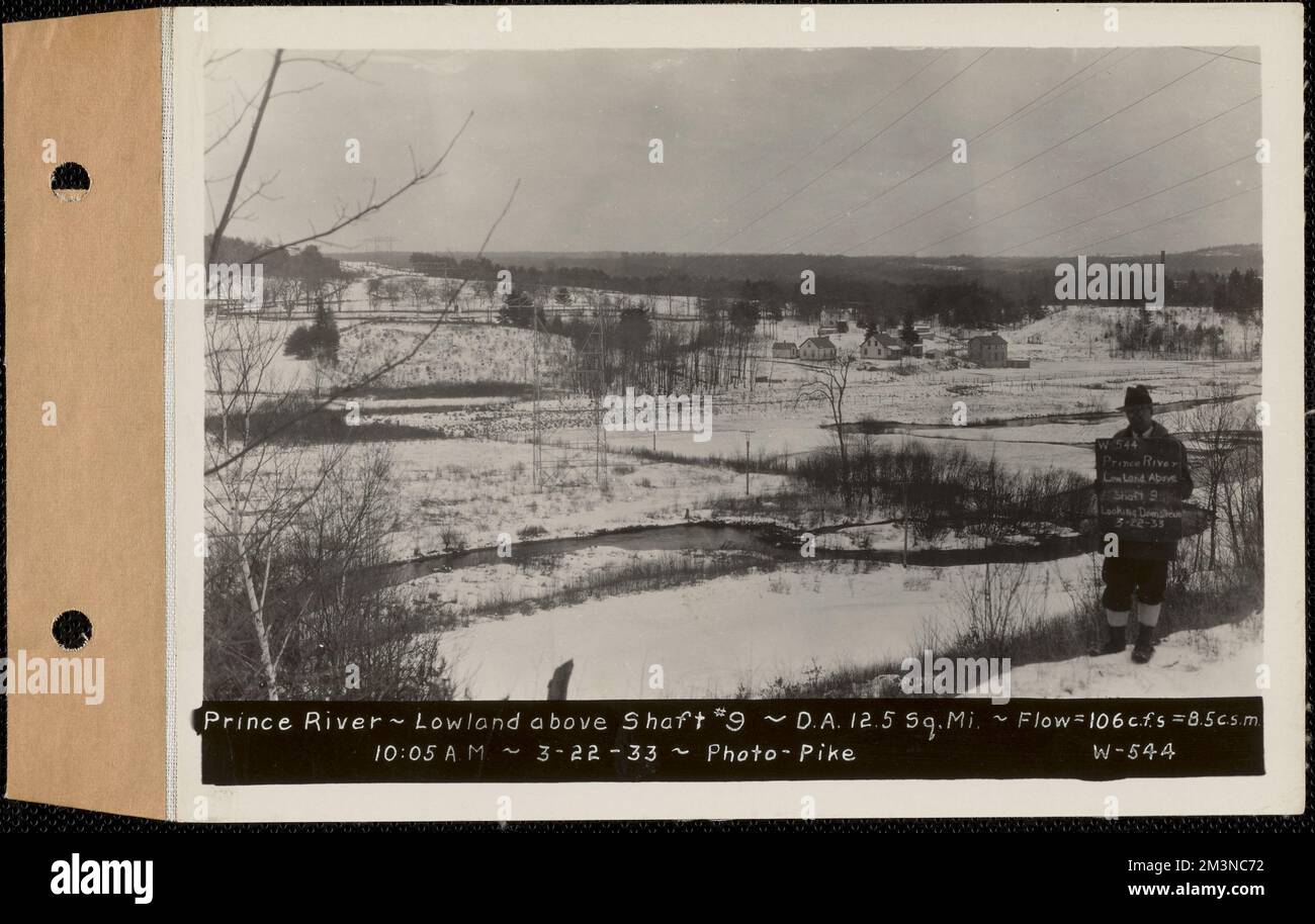 Prince River, lowland above Shaft #9, drainage area - 12.5 square miles ...