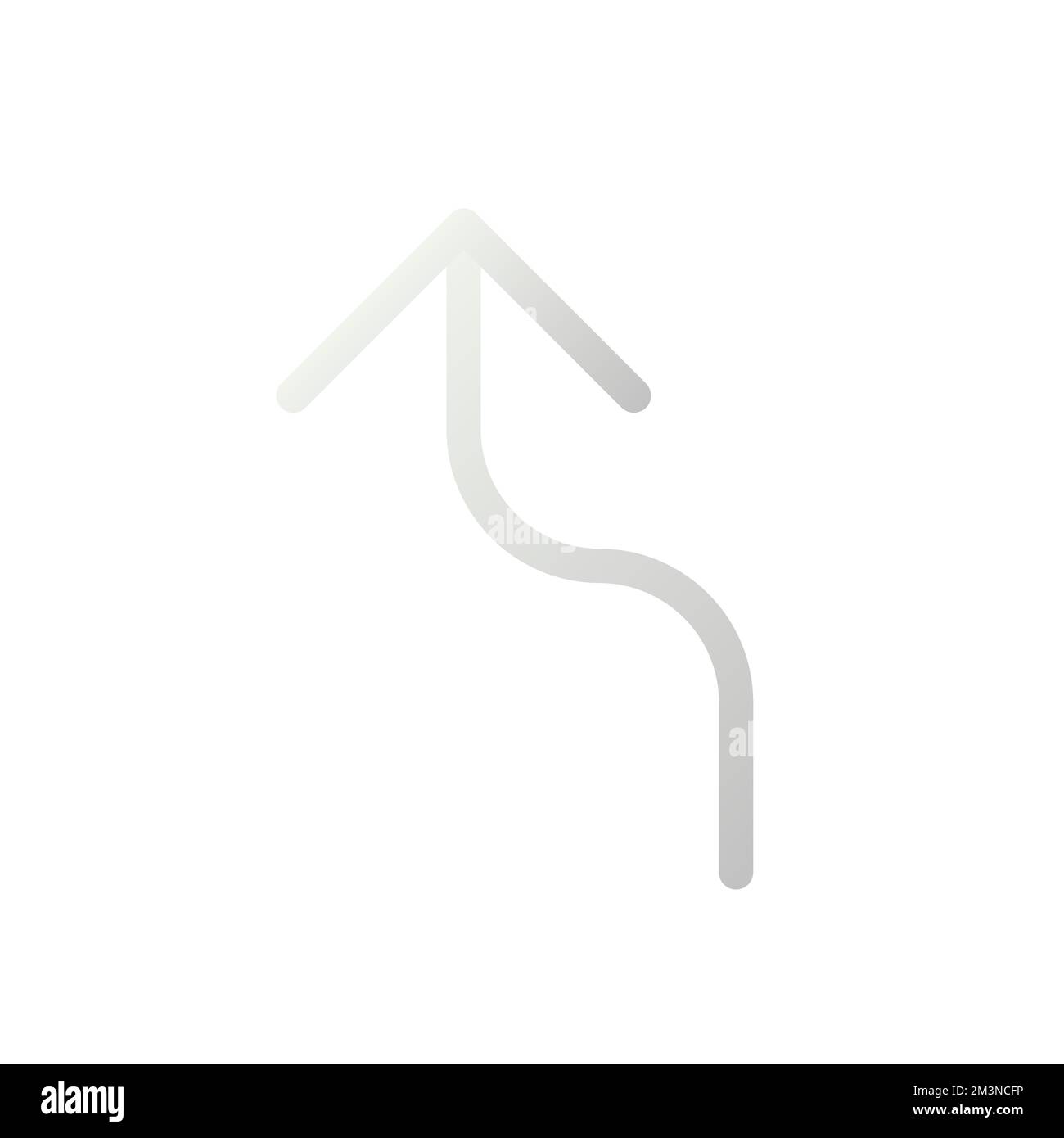 Left reverse turn arrow flat gradient two-color ui icon Stock Vector Image & Art - Alamy