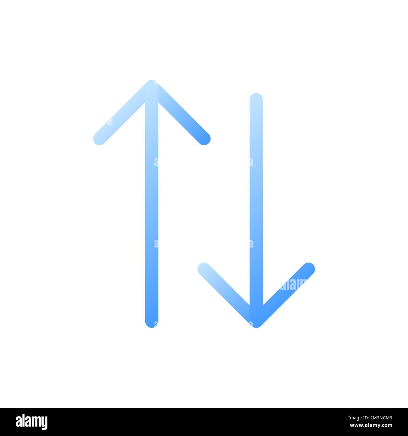 Two way traffic arrows flat gradient two-color ui icon Stock Vector Image & Art - Alamy