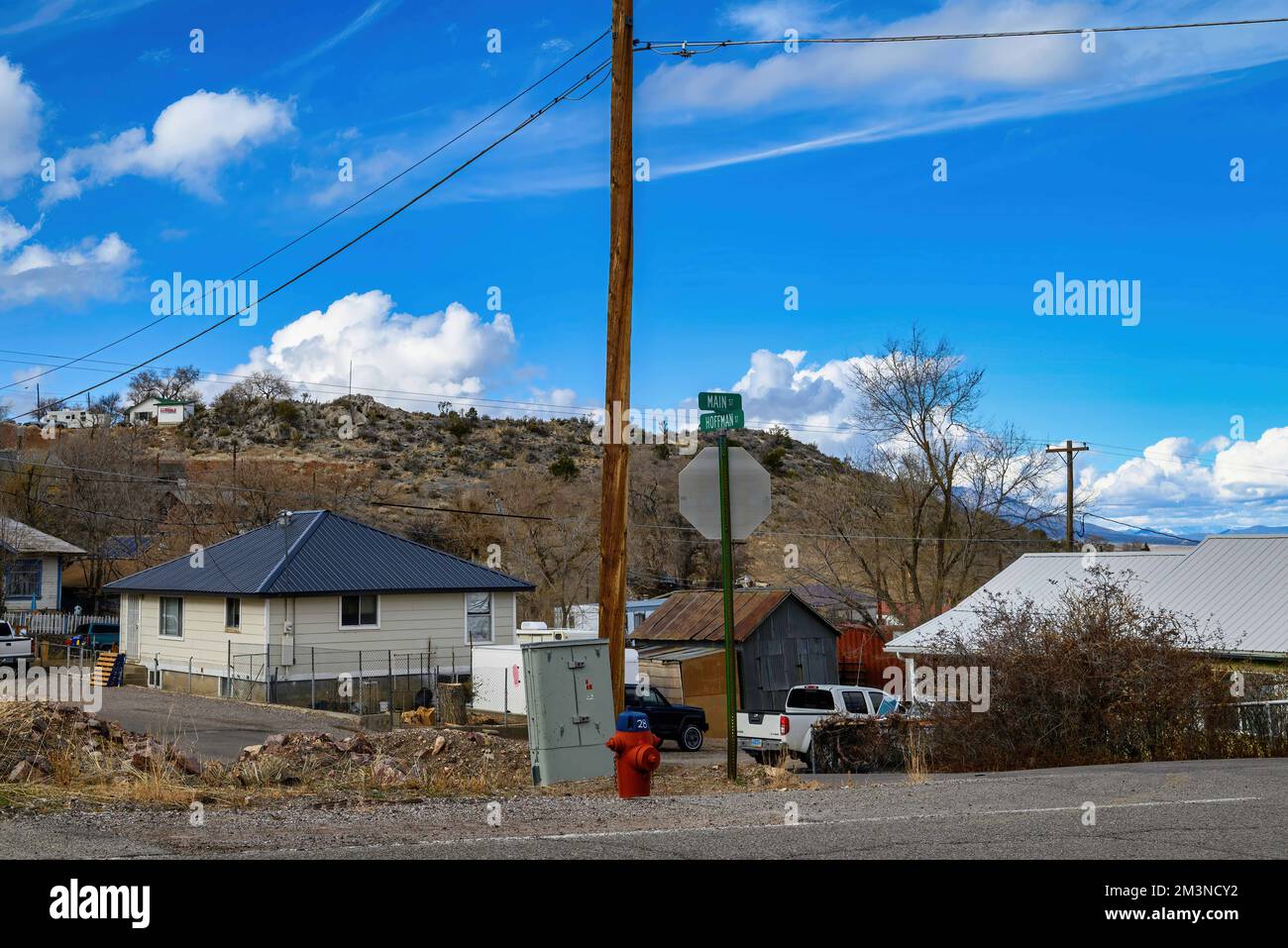 A natural landscape of village houses Stock Photo - Alamy
