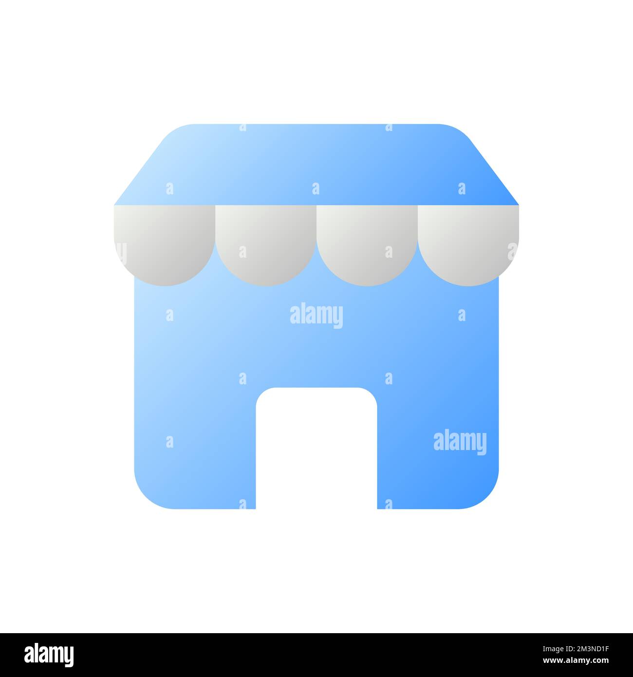 Shop location flat gradient two-color ui icon Stock Vector Image & Art - Alamy