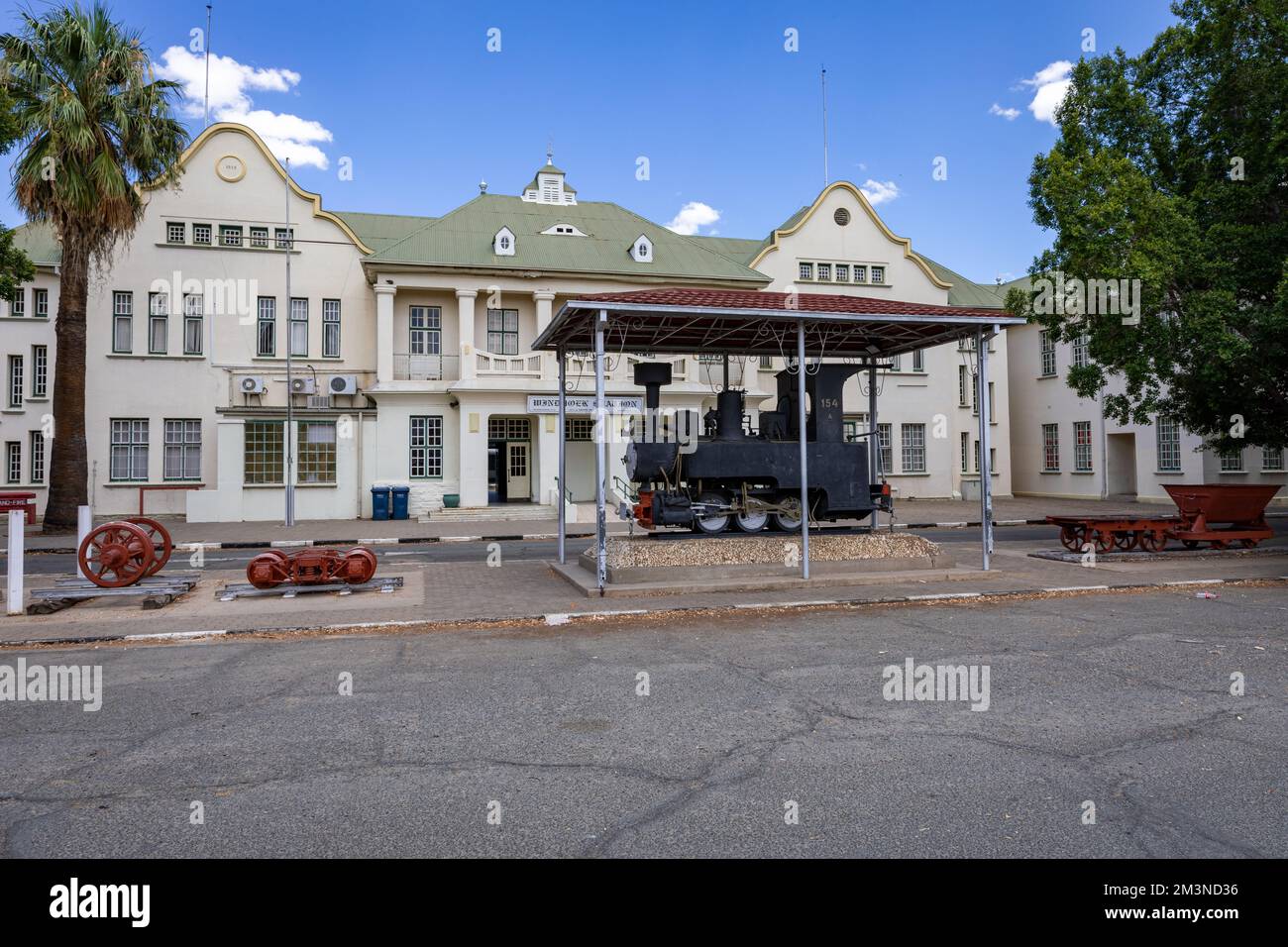 Railway Sation in Windhoek. Windhoek is the capital and the largest ...