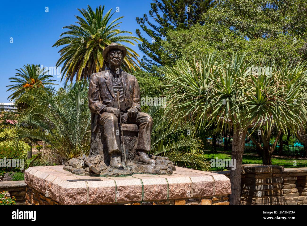Green Botanical Parliament Gardens in Windhoek, Namibia. Christus ...