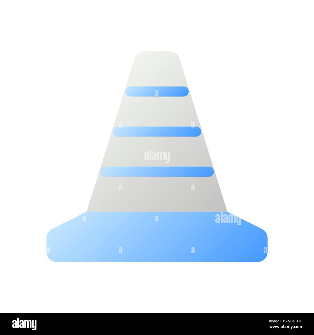 Blue traffic cone Stock Vector Images - Alamy