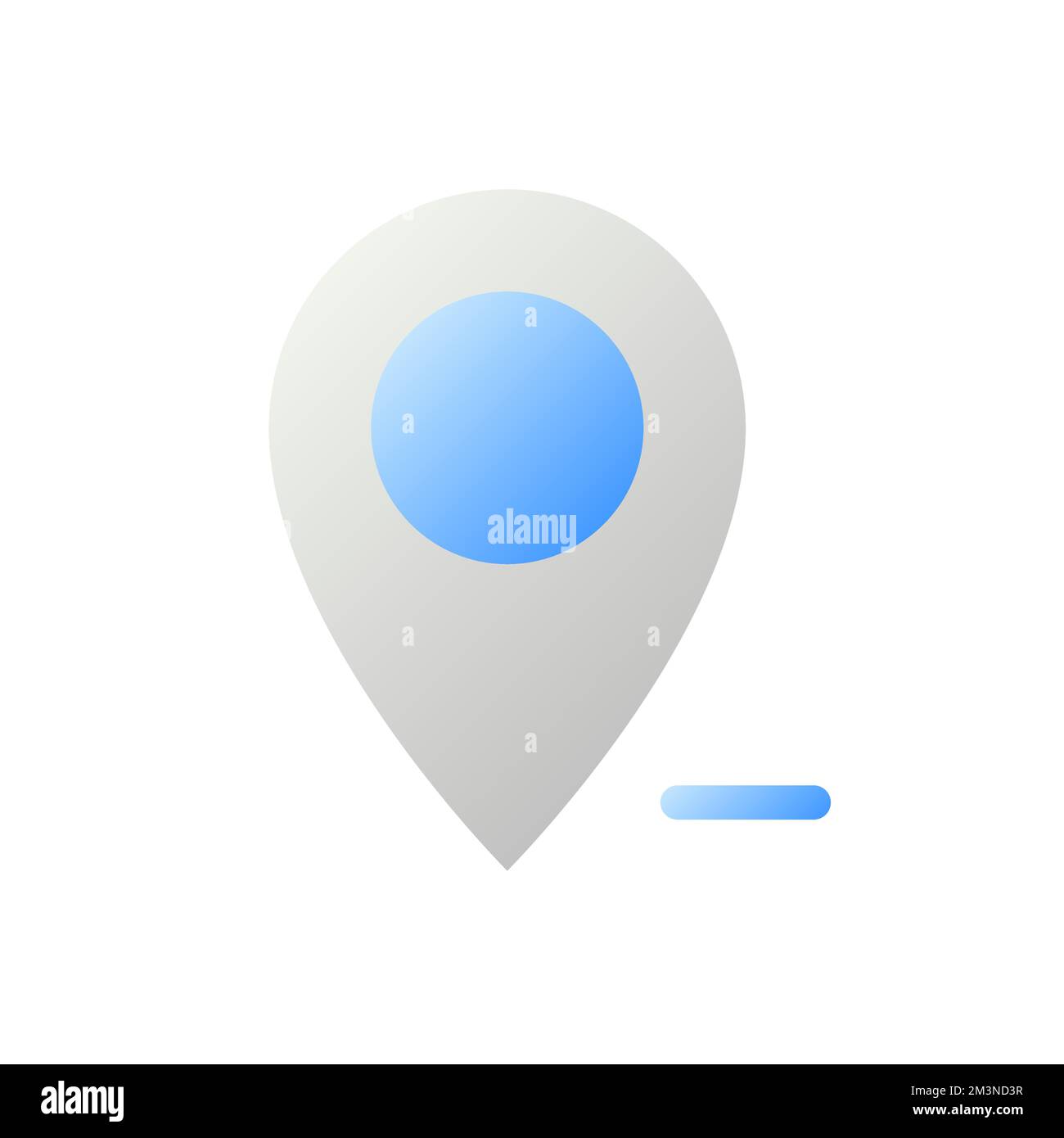 Remove Pin From Map Flat Gradient Two Color Ui Icon Stock Vector Image