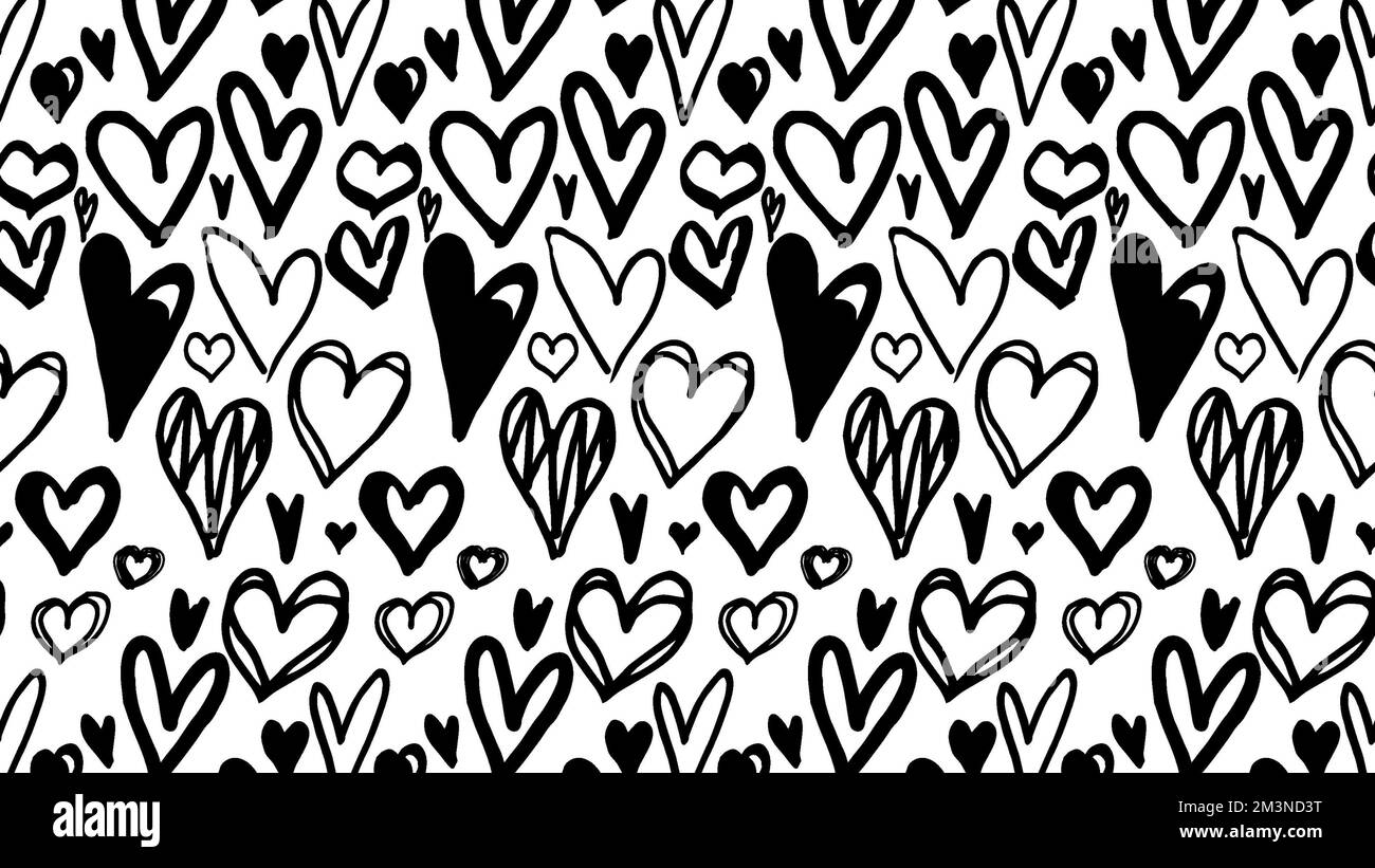 Seamless heart pattern. Heart pattern wallpaper. Seamless pattern with ...