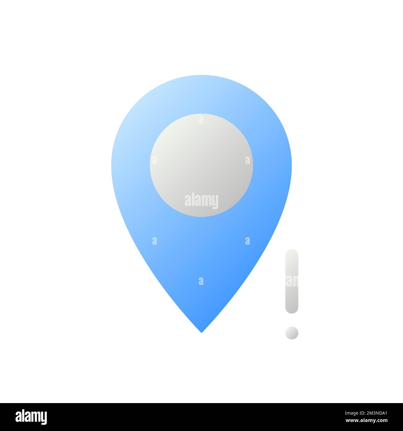 Wrong Pin Location Flat Gradient Two Color Ui Icon Stock Vector Image 8133