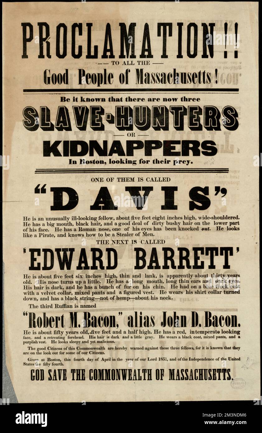 1851 slave hi-res stock photography and images - Alamy