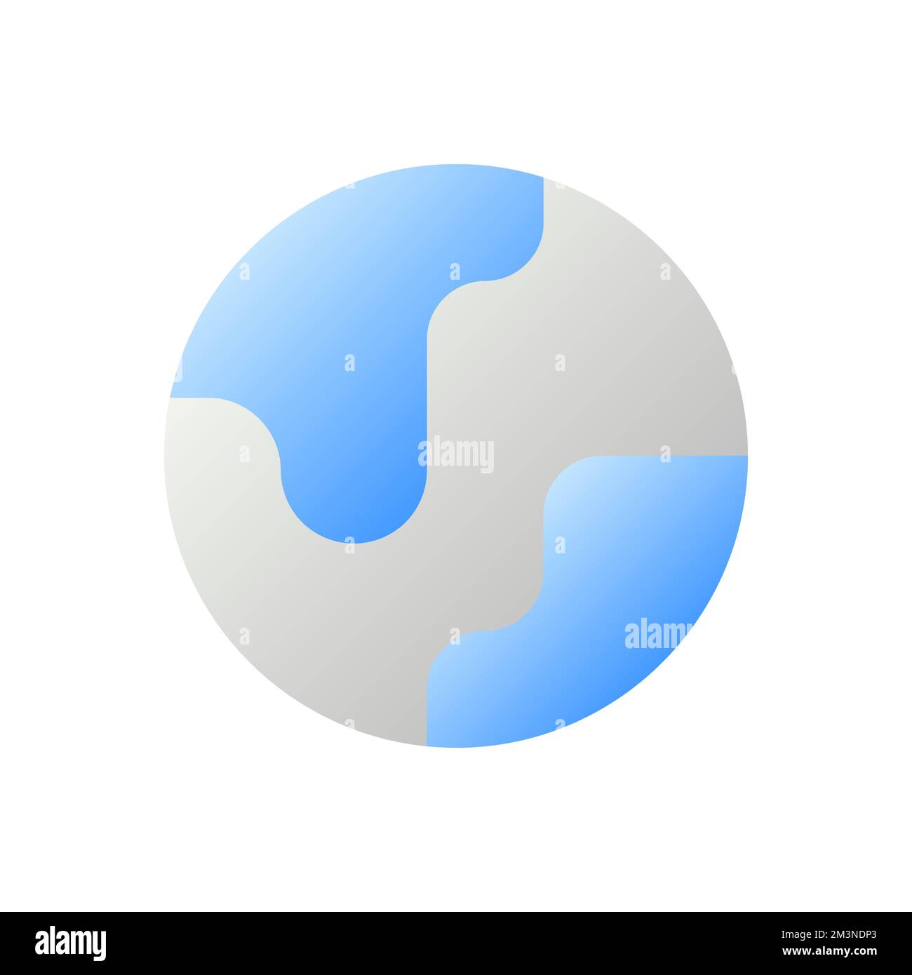 Blue gradient map world planet Cut Out Stock Images & Pictures - Alamy