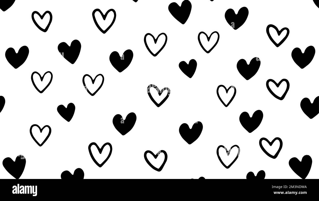 Seamless heart pattern. Heart pattern wallpaper. Seamless pattern with ...