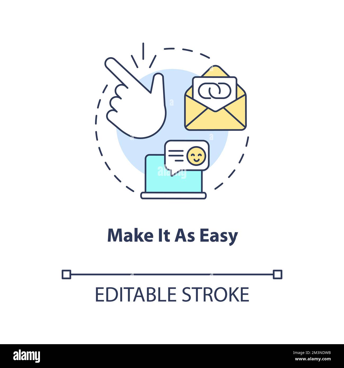 Easy icon linear logo Cut Out Stock Images & Pictures - Alamy