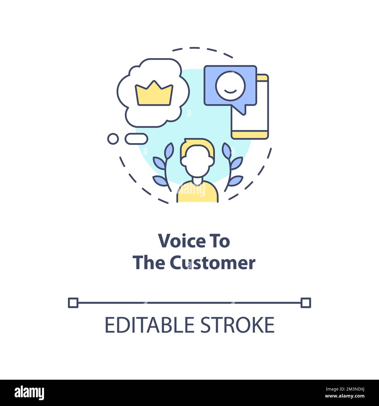 Voice of customer Stock Vector Images - Alamy
