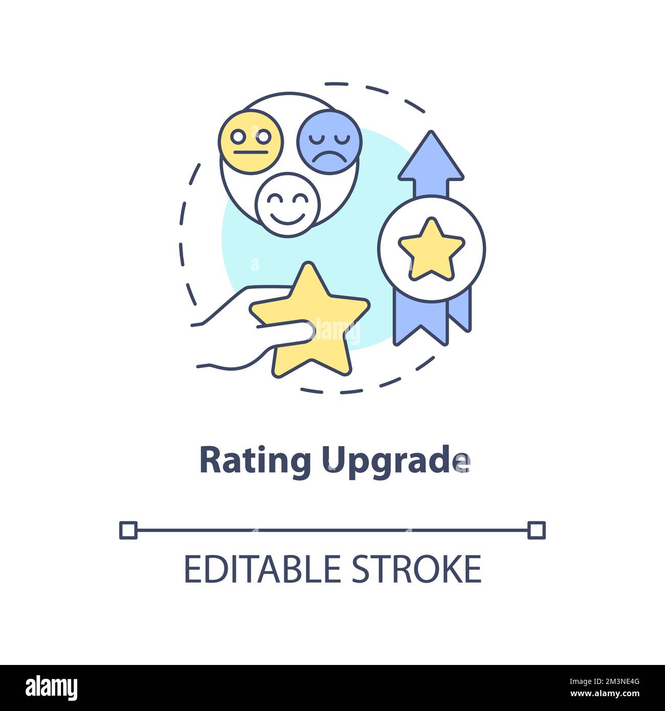 Rating upgrade concept icon Stock Vector Image & Art - Alamy