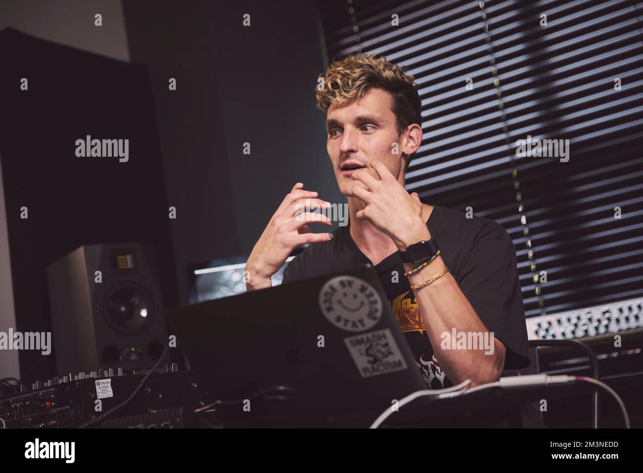 American DJ and producer GRiZ photographed at Point Blank studios ...