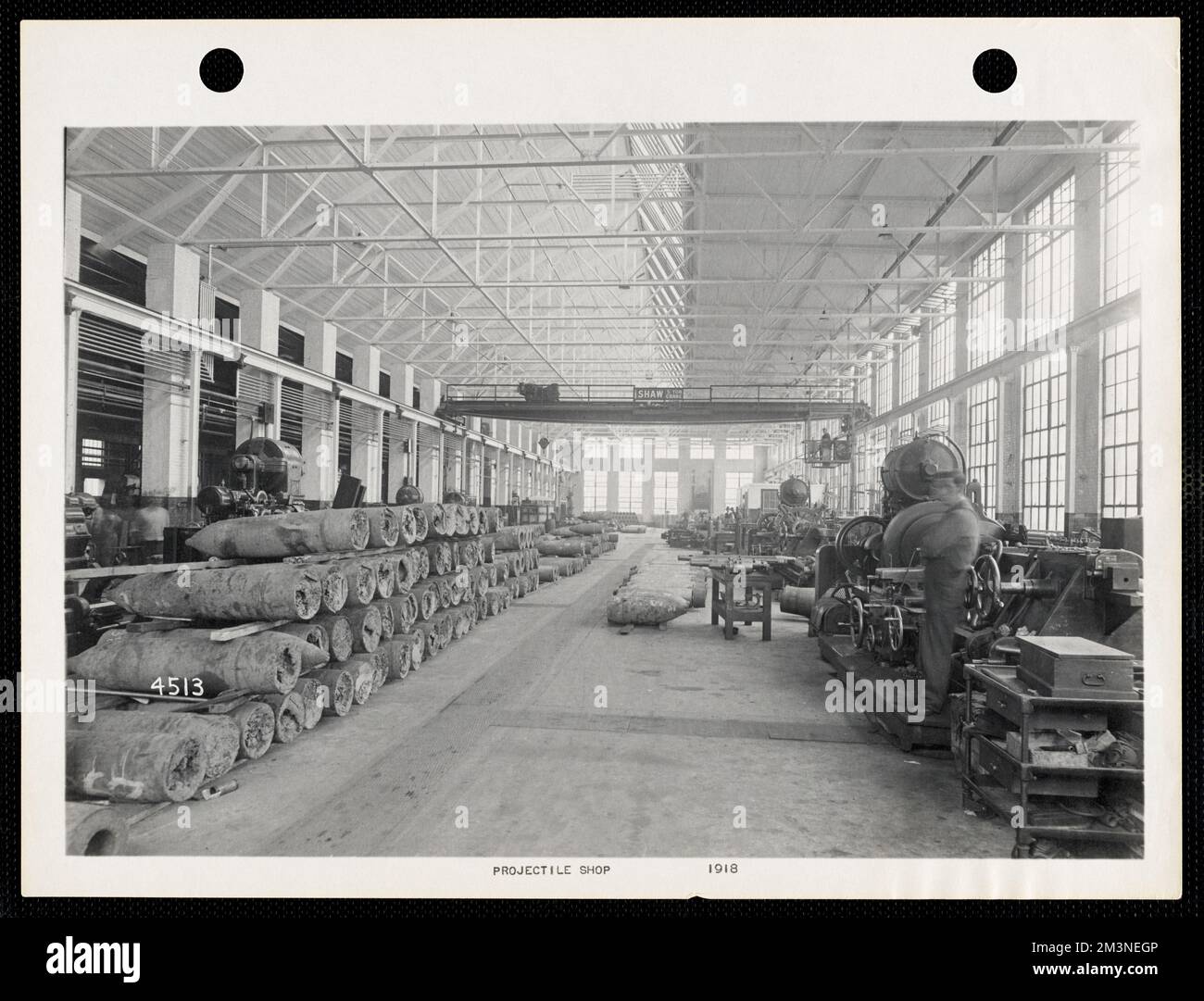 Projectile shop , Ordnance industry, Factories, Arms & armament ...