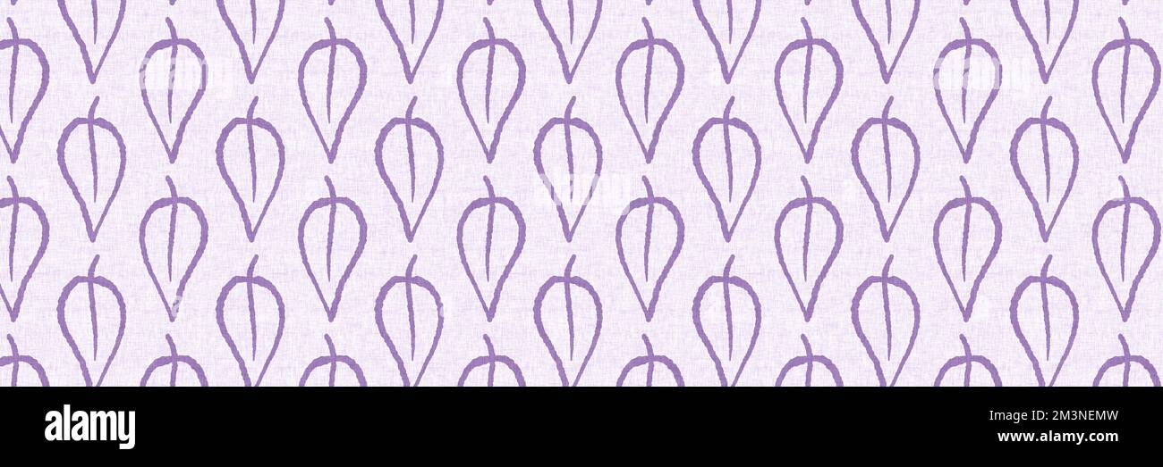 Gender neutral foliage leaf seamless raster border. Simple whimsical 2 ...